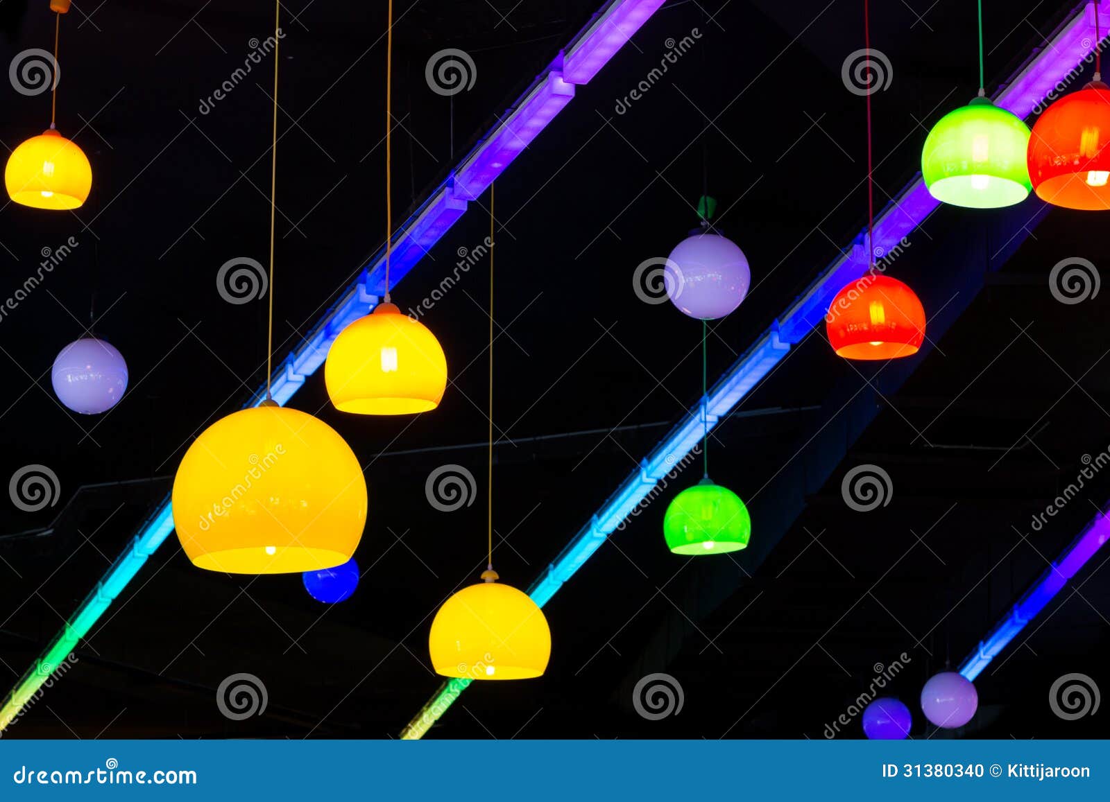 Composition of color lamp stock photo. Image of glow - 31380340