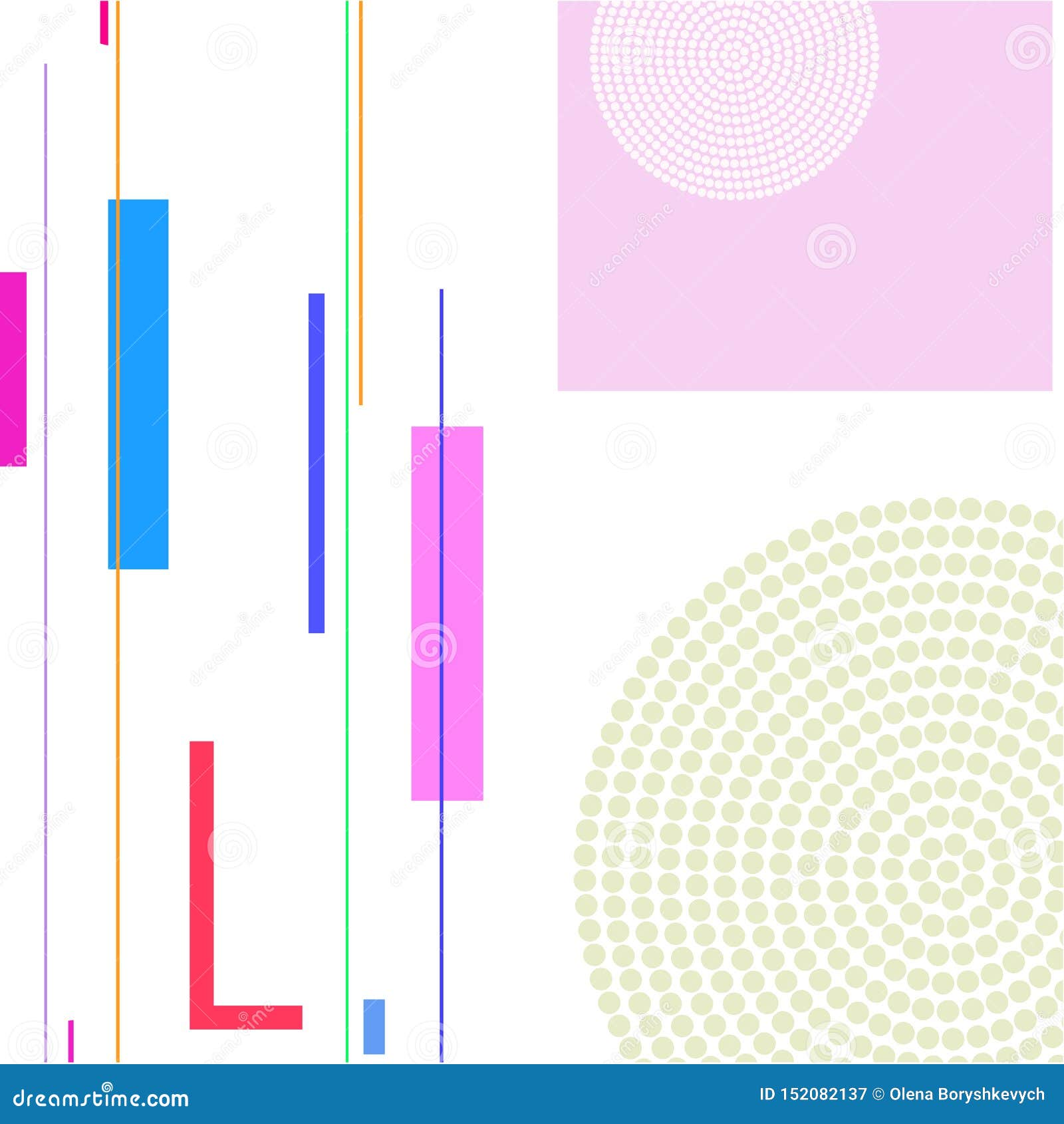 Abstract Backdrop of Rectangles and Points Stock Vector - Illustration ...