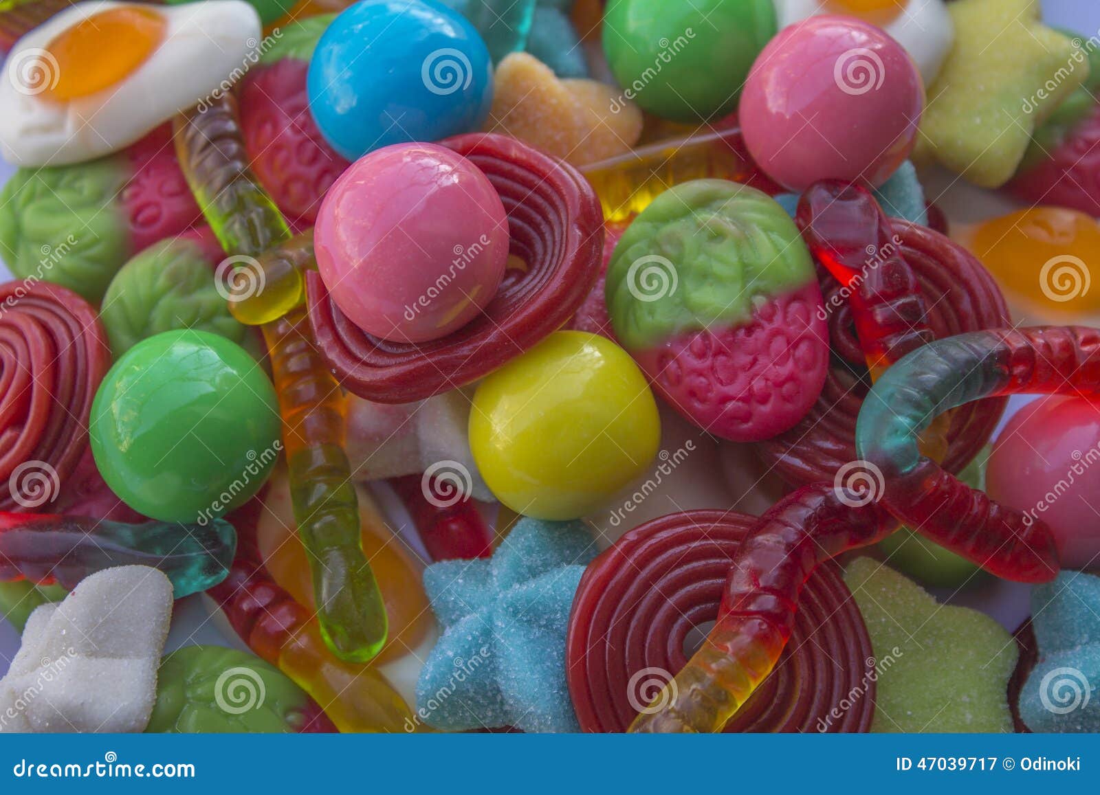 Composition of Colored Sweets Stock Image - Image of strawberry ...