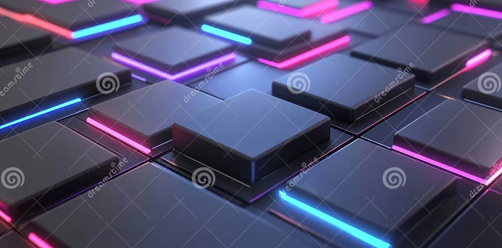 A Composition of Colored Volumetric Panels. Background for a Smartphone ...