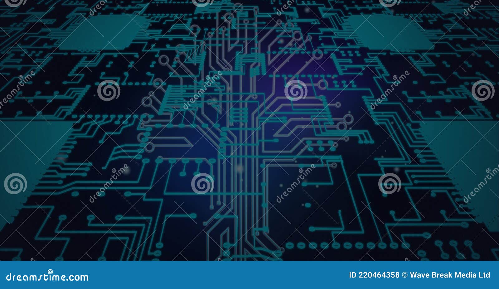 Composition of Computer Processor and Circuit Board Stock Photo - Image of computer, animation ...