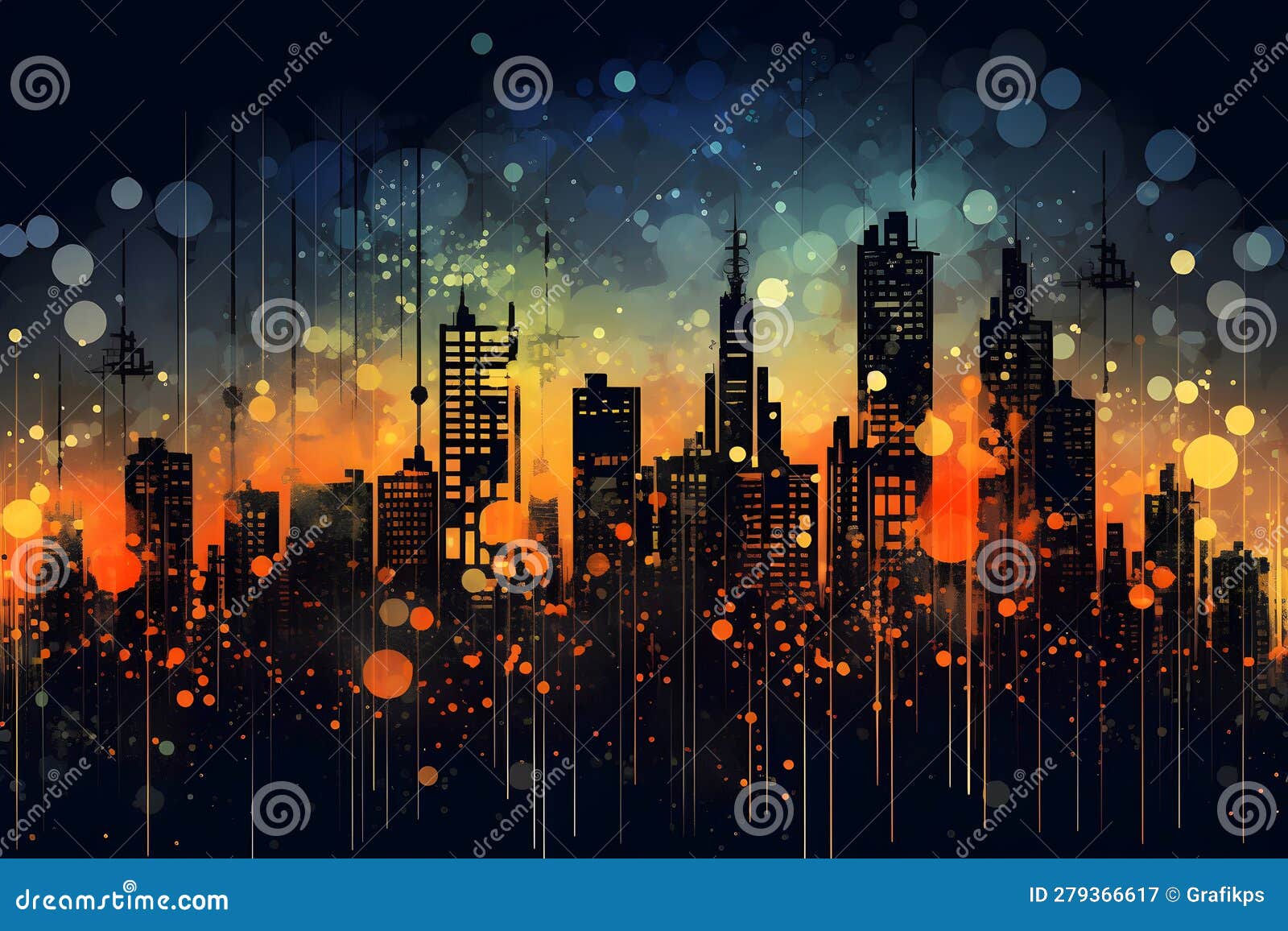 Abstract Multicolored Background Graphic: Energetic Colors and Dynamic ...