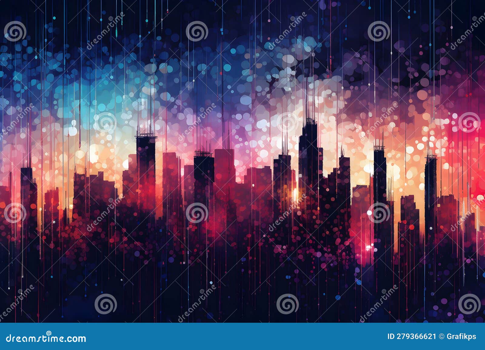 Abstract Multicolored Background Graphic: Energetic Colors and Dynamic ...