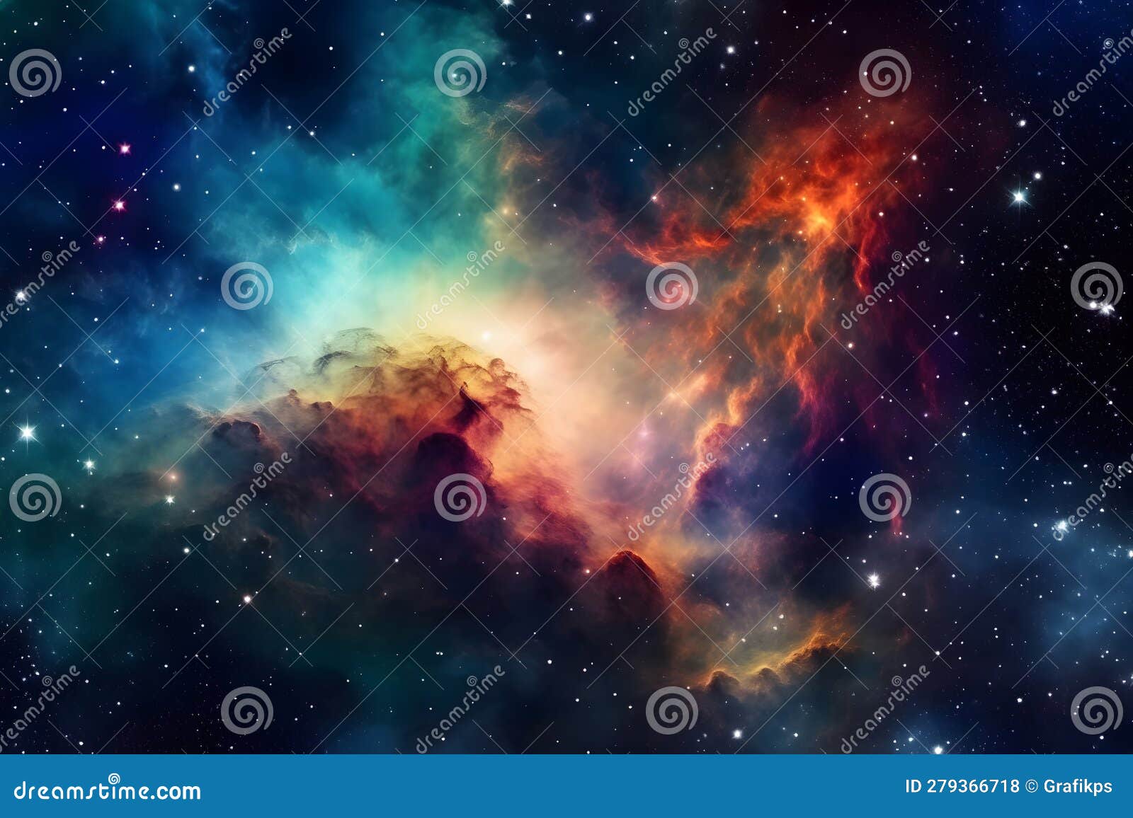 Abstract Multicolored Background Graphic: Energetic Colors and Dynamic ...