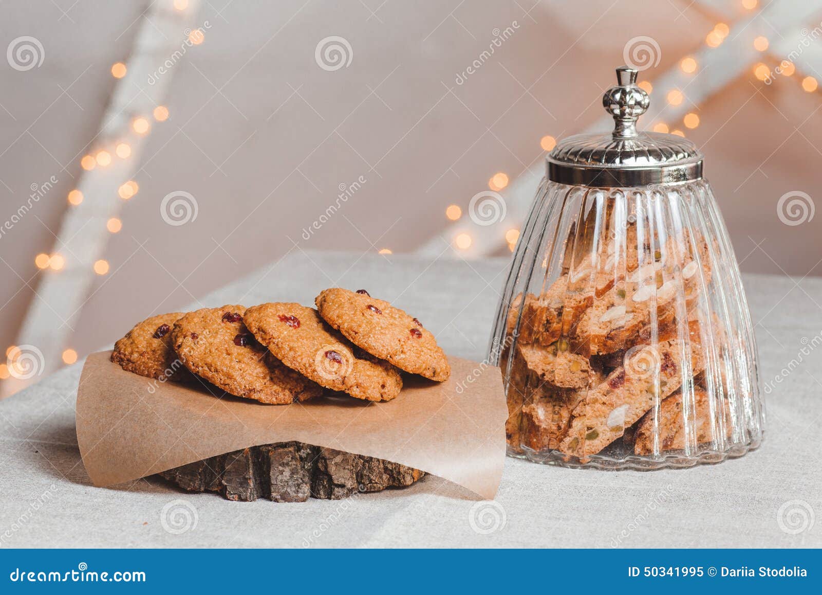 Composition Cookies with Berries, Bank Stock Image - Image of milk ...
