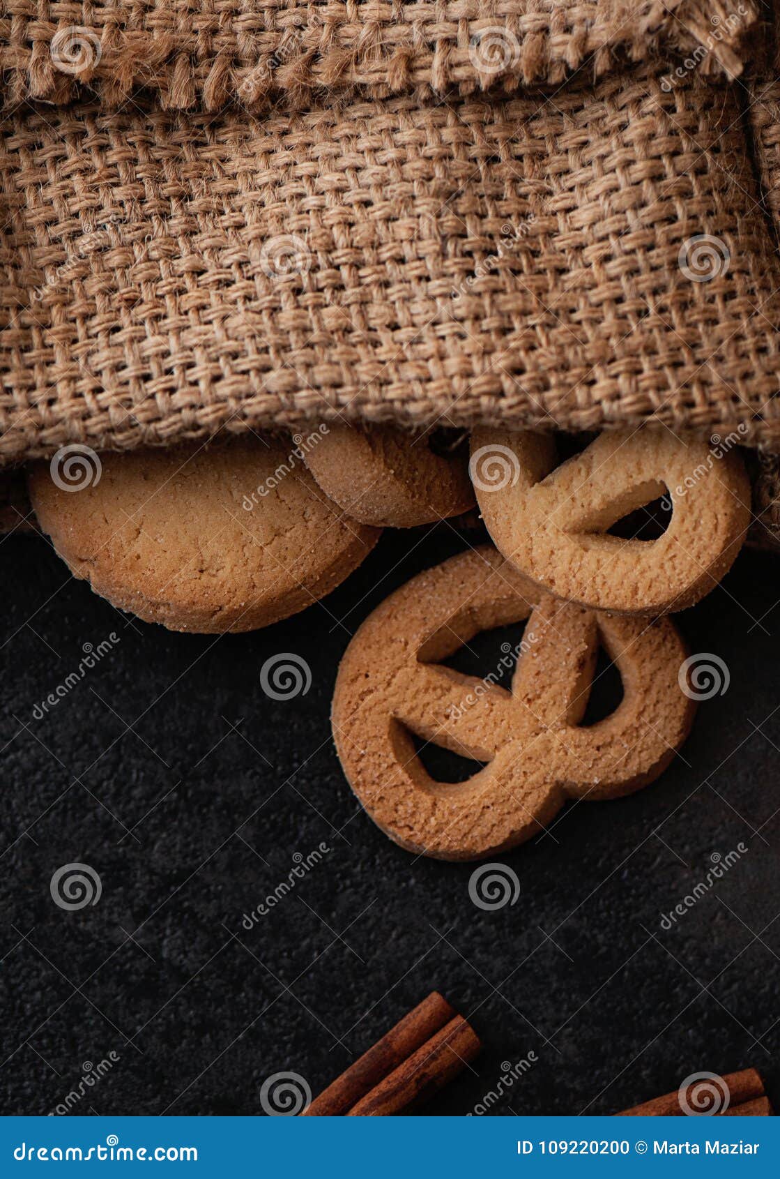 Composition of Cookies is on the Table Stock Photo - Image of golden ...