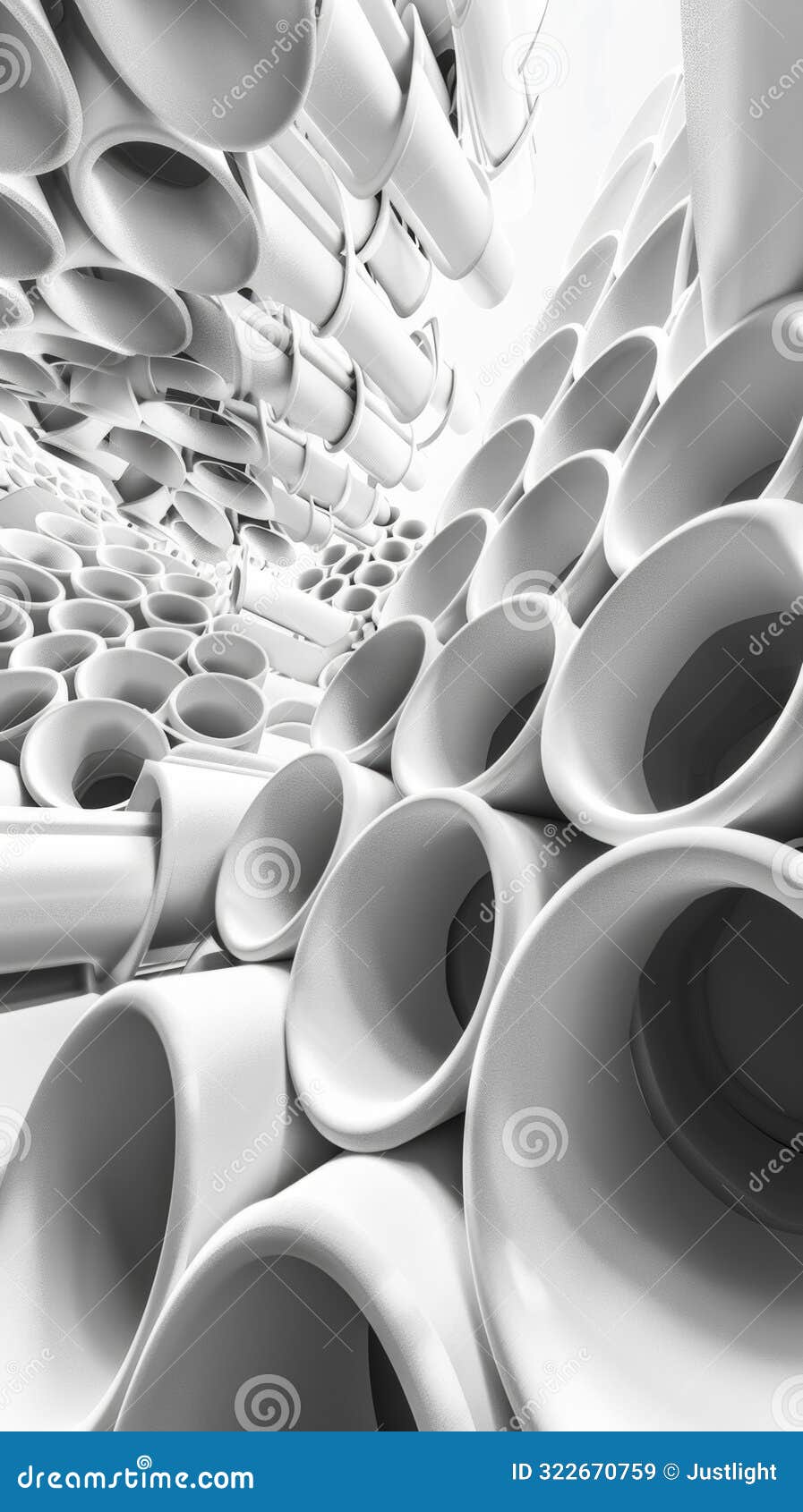 A Composition of Cylindrical Shapes Intersecting at Different Angles ...