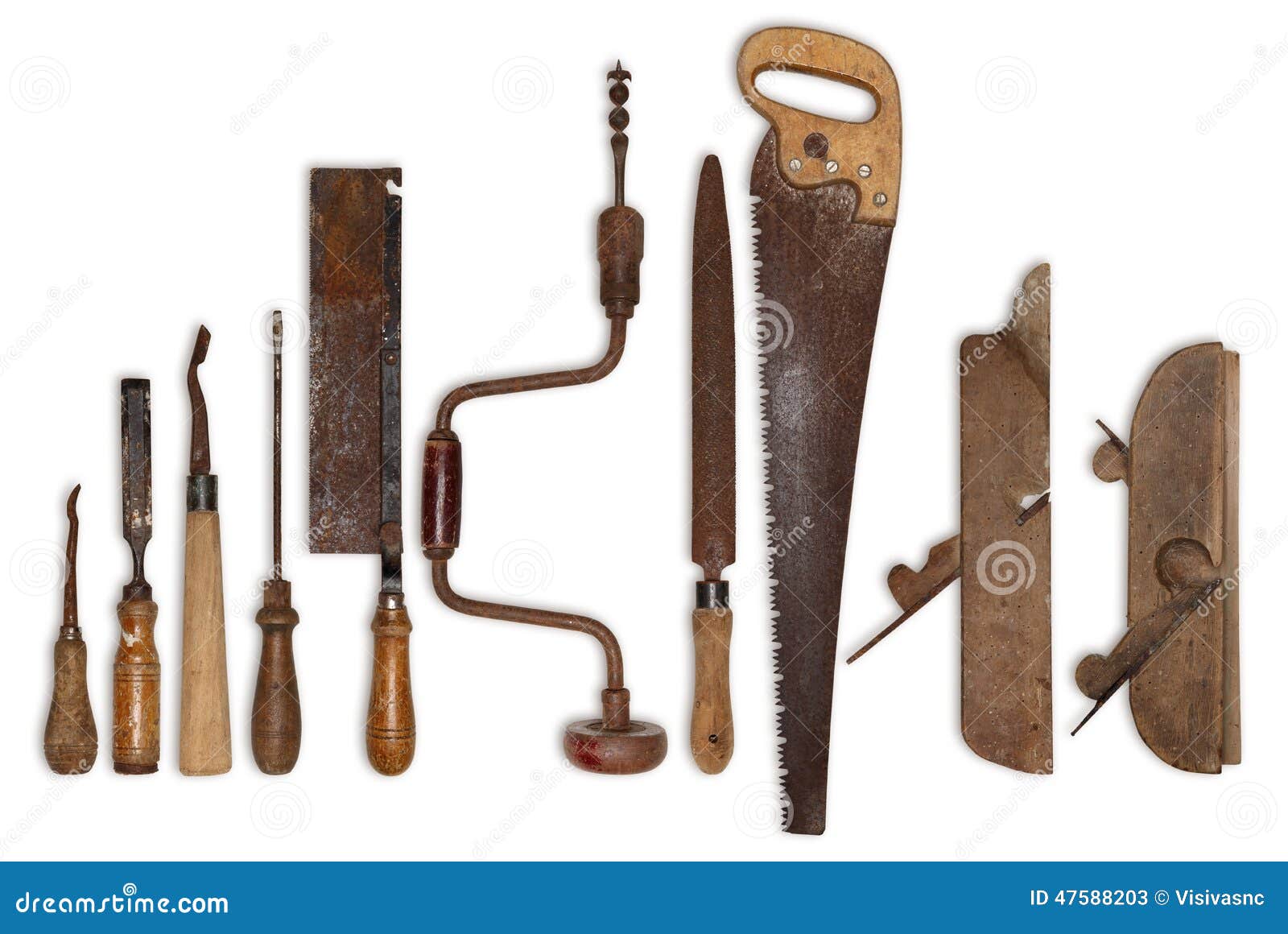 Composition De Vieux Outils Pour Le Bois Image stock - Image du trame ...