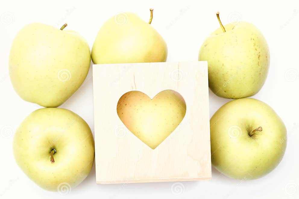 Composition Des Pommes Et De L'entourage Rustique Type D'Eco Photo ...