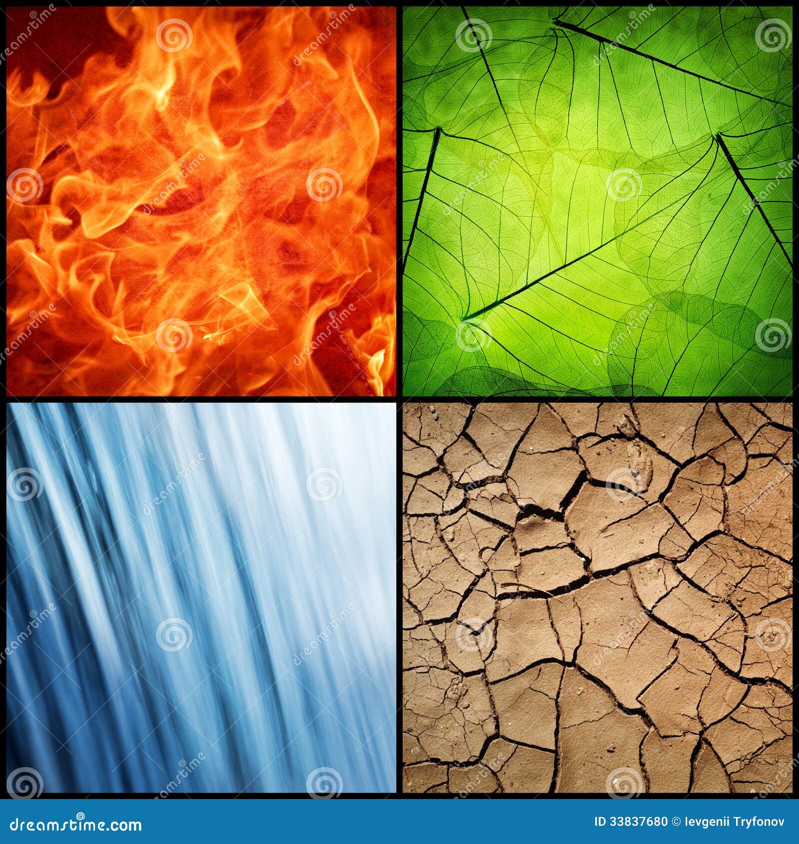 Composition Des Quatre éléments Naturels Photo stock - Image du couleur ...