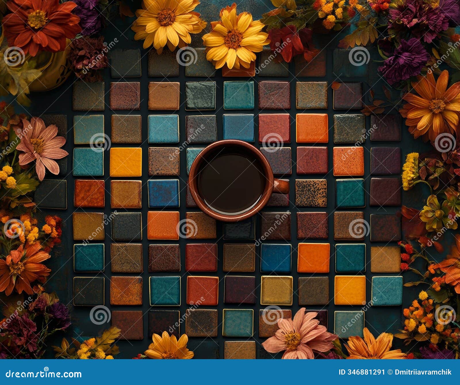 Composition of a Designer S Moodboard with Textile Samples, Paint ...