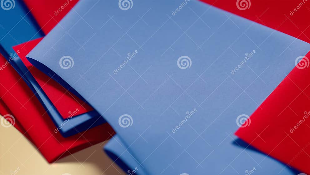 A Composition of a Detailed Image of a Folded Sheet of Paper Stock ...