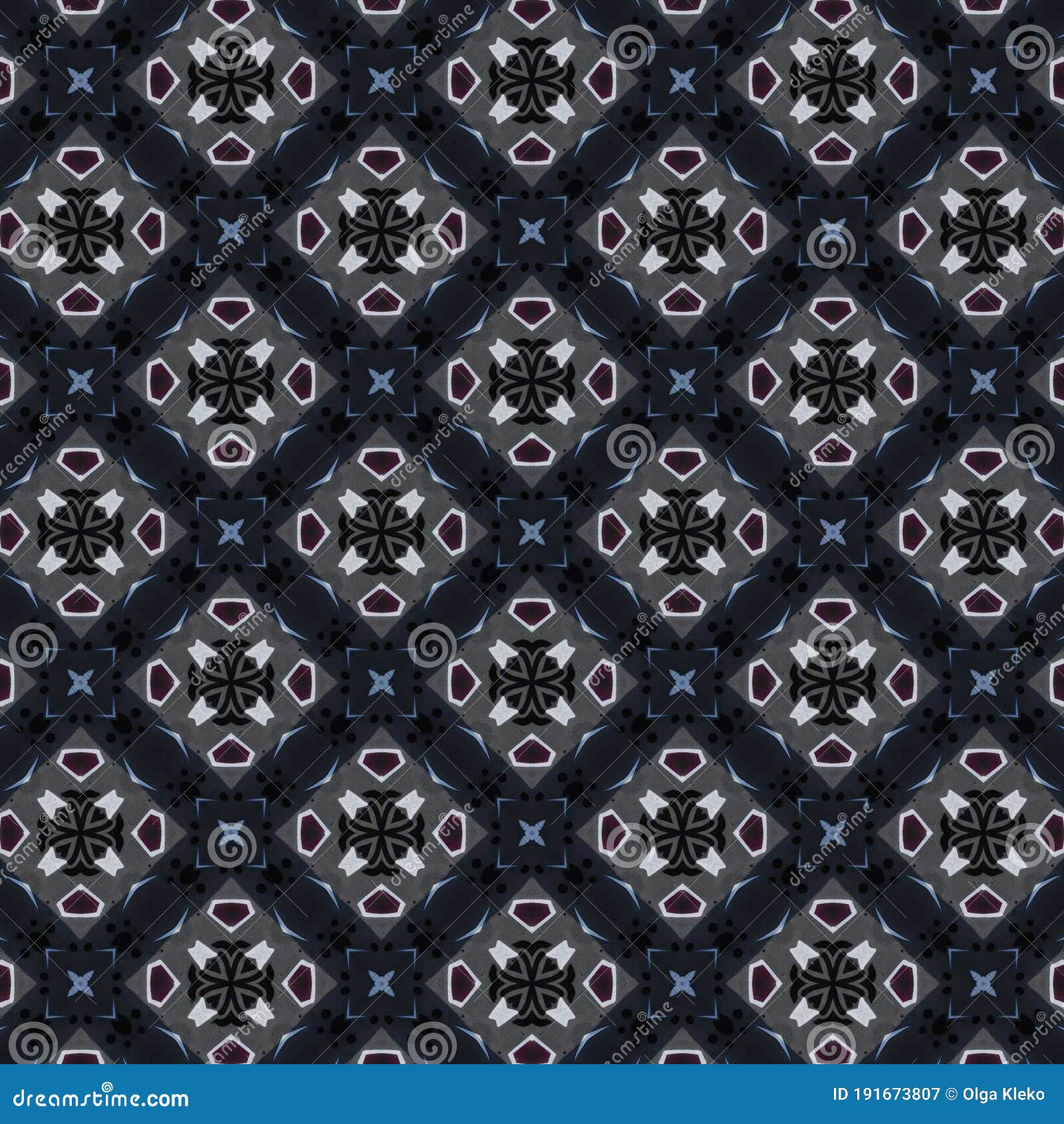 Different Decorative Forms. Handmade Illustration. Stock Illustration ...