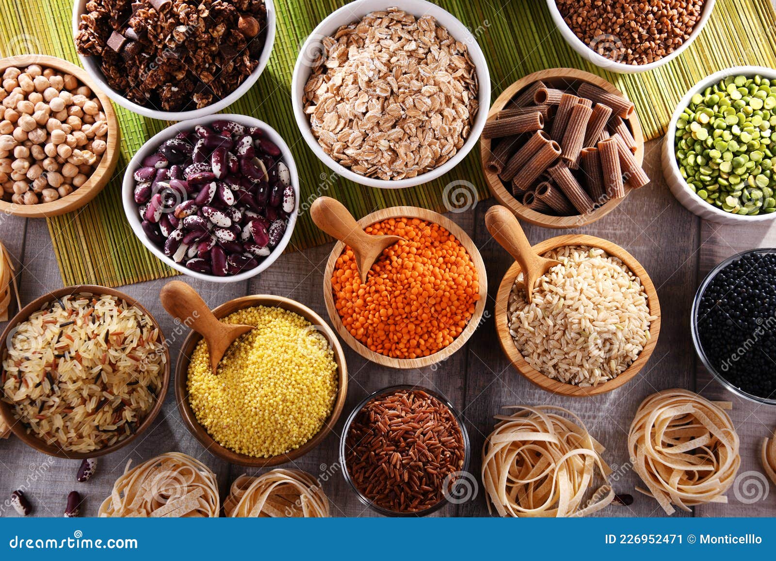 Composition with Different Kinds of Dry Food Products Stock Image ...