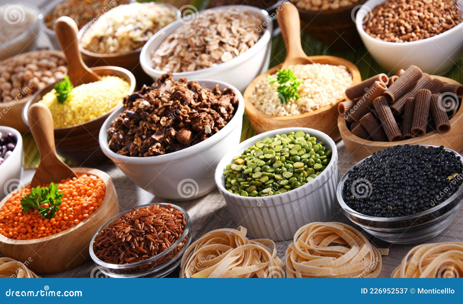Composition with Different Kinds of Dry Food Products Stock Image ...