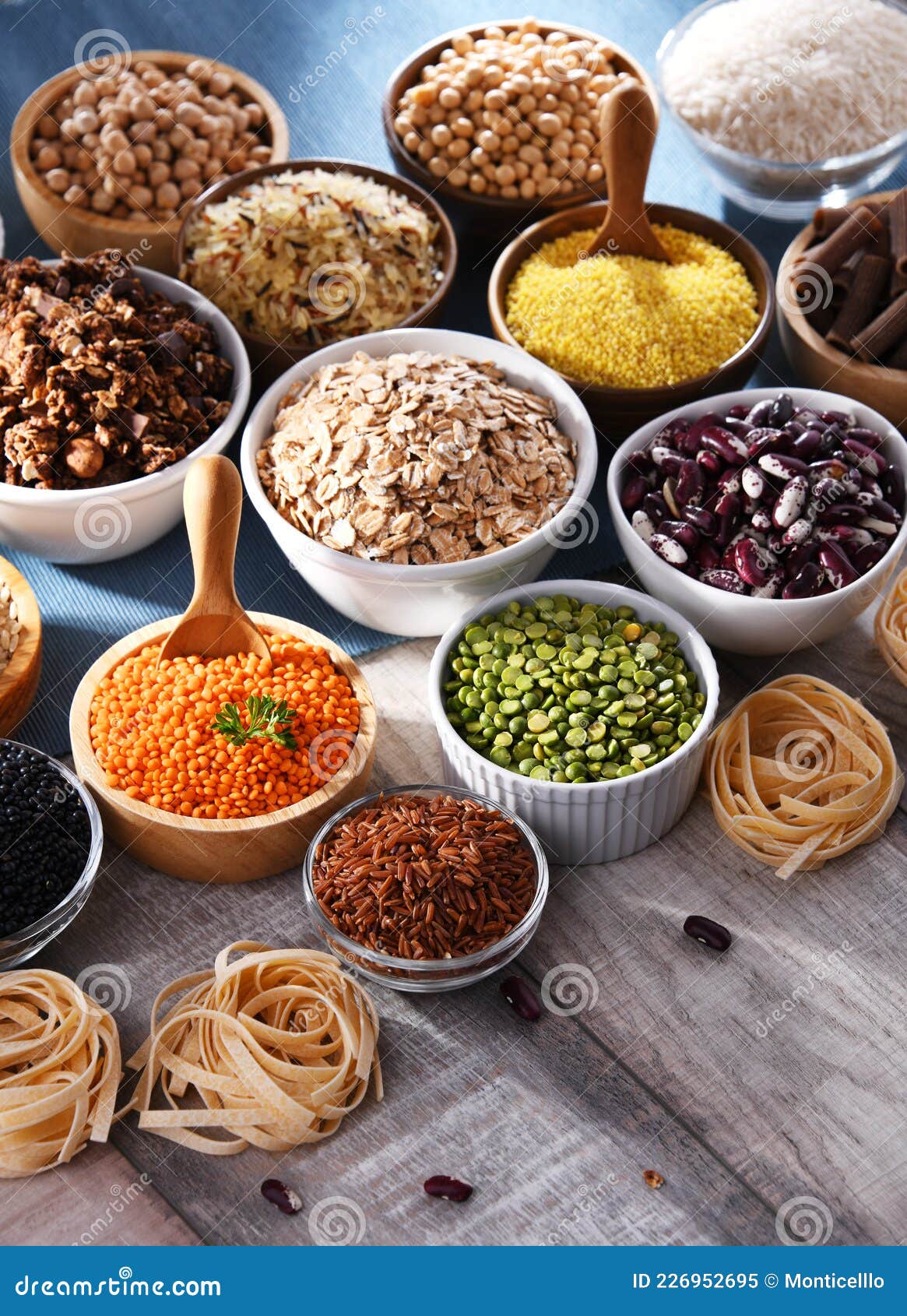 Composition with Different Kinds of Dry Food Products Stock Image ...