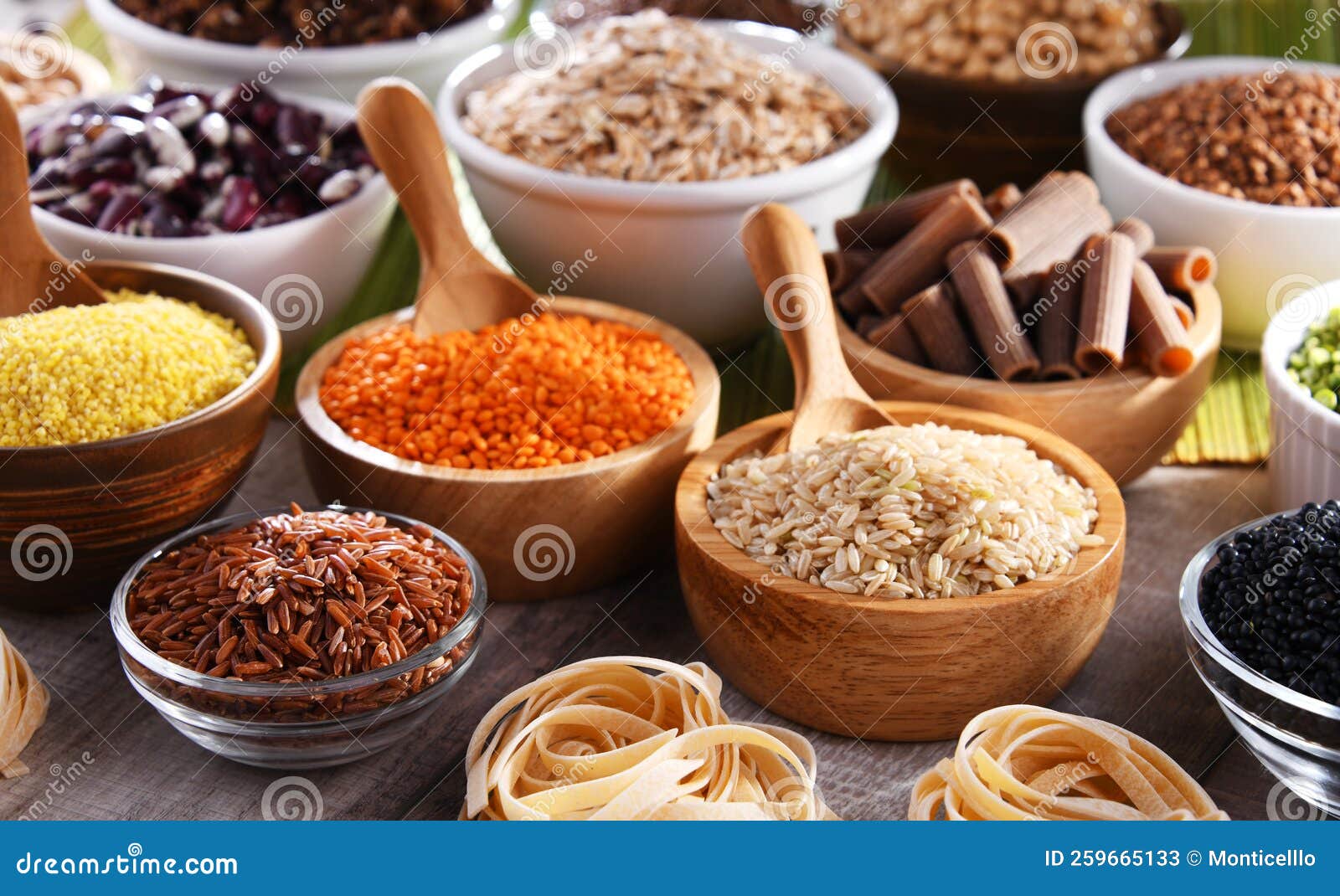 Composition with Different Kinds of Dry Food Products Stock Image ...
