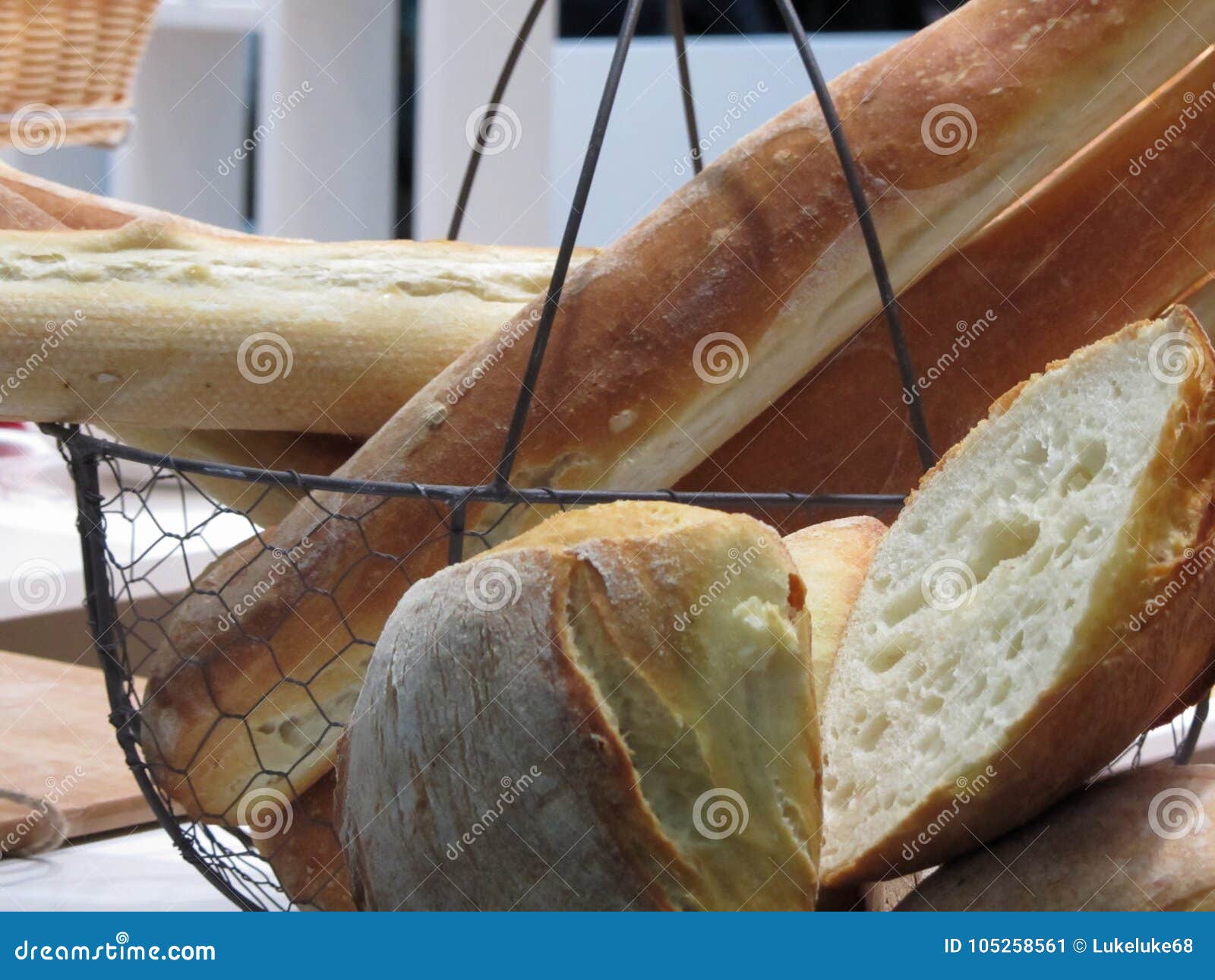 Composition with Different Types of Baked Bread Stock Image - Image of ...