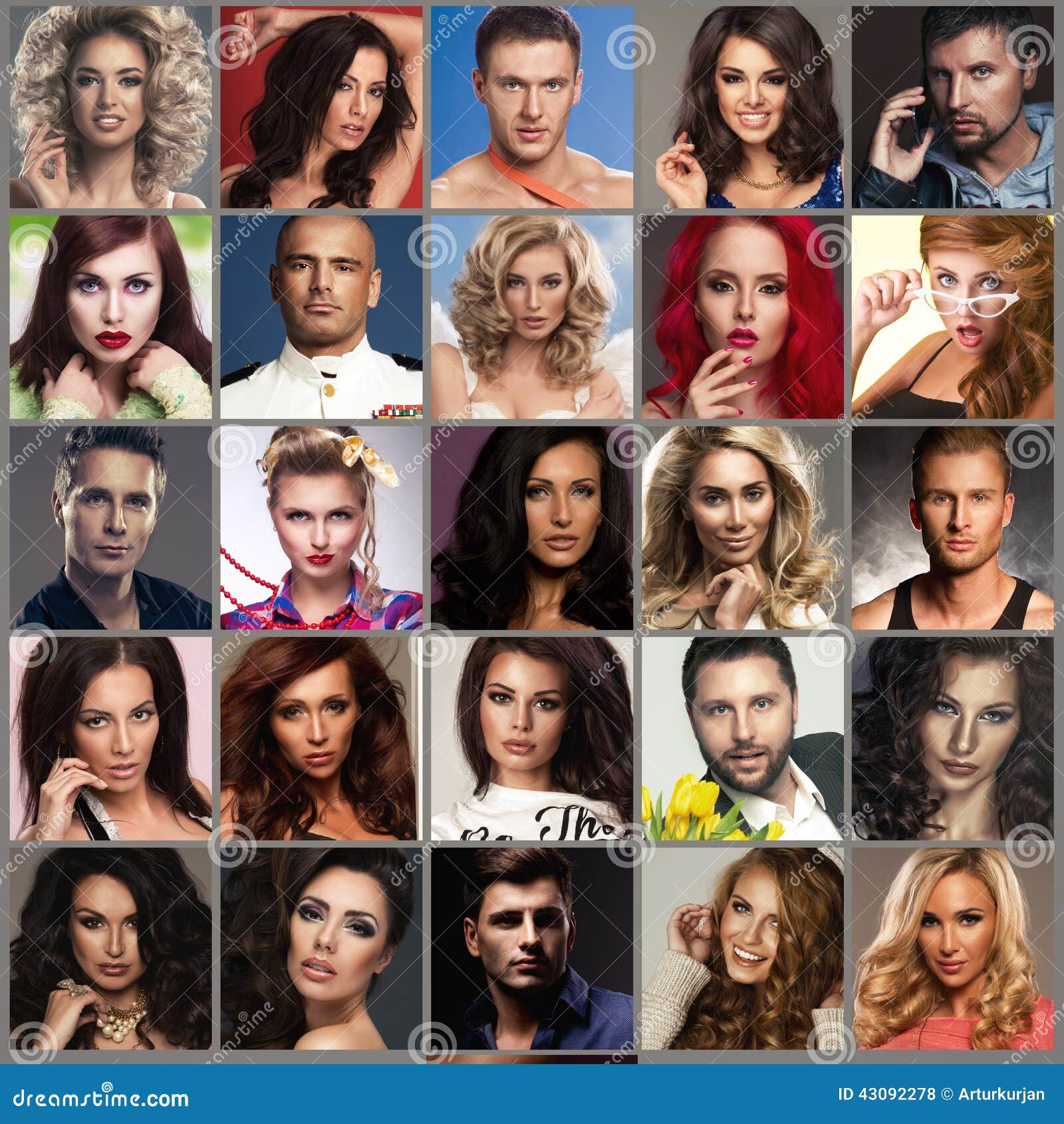 Composition of Diverse People Stock Photo - Image of color, female ...