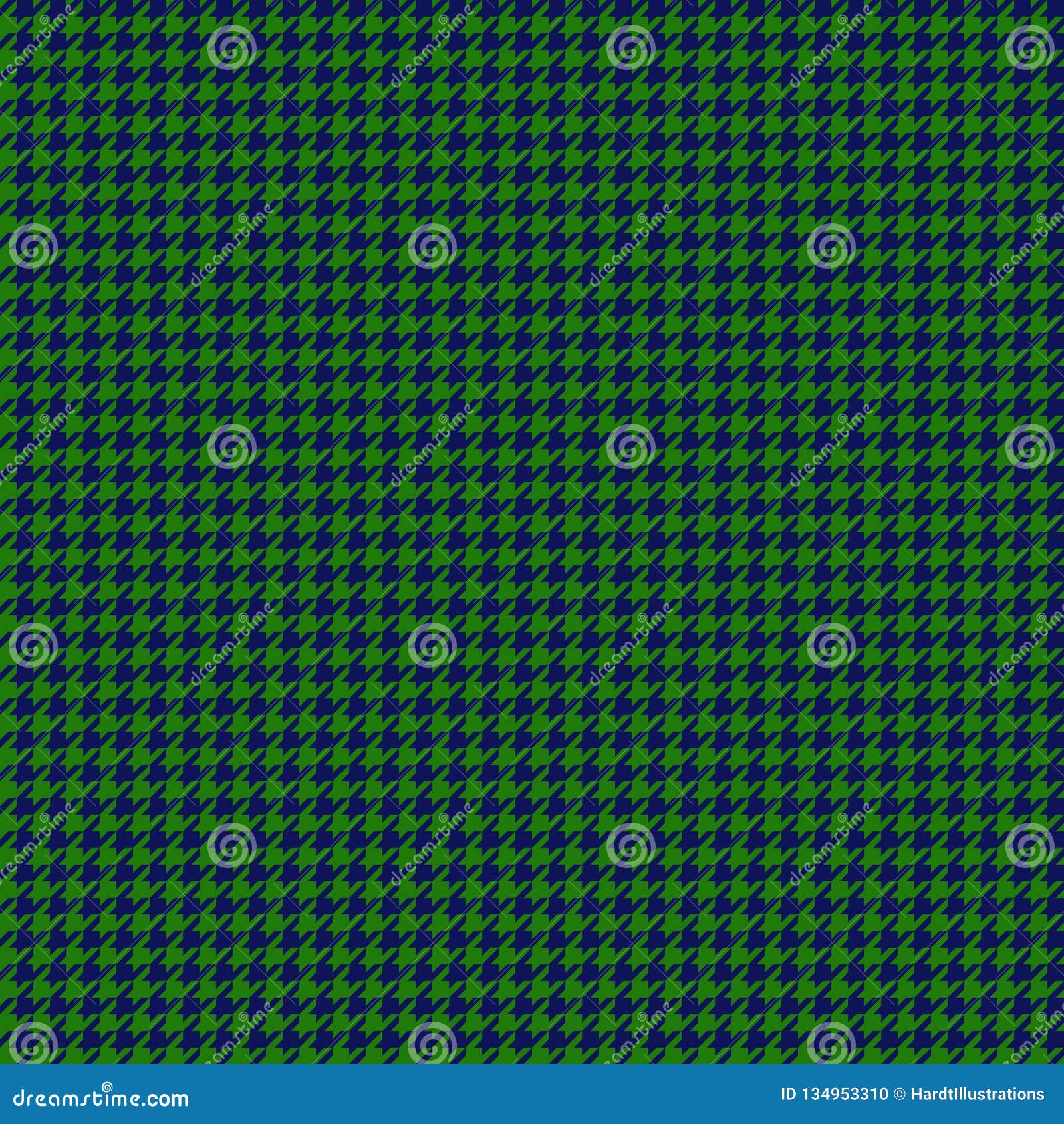Green and Navy Houndstooth Seamless Pattern Stock Vector - Illustration ...