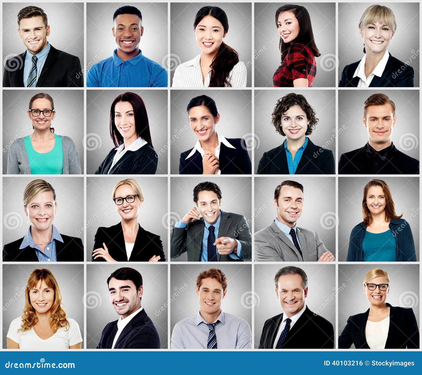 Composition Du Sourire Divers De Personnes Photo stock - Image du ...