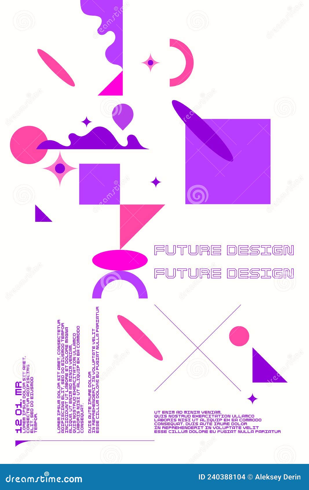 Composition with Dynamic and Geometric Shapes. Abstract Background for ...