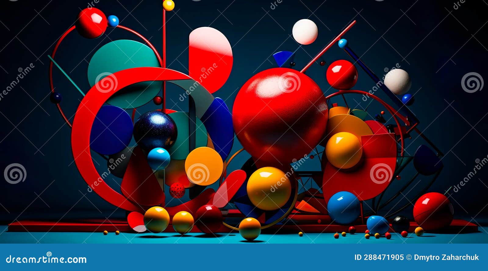 Composition with Dynamic Shapes and Bold Contrasts. Stock Illustration - Illustration of design ...