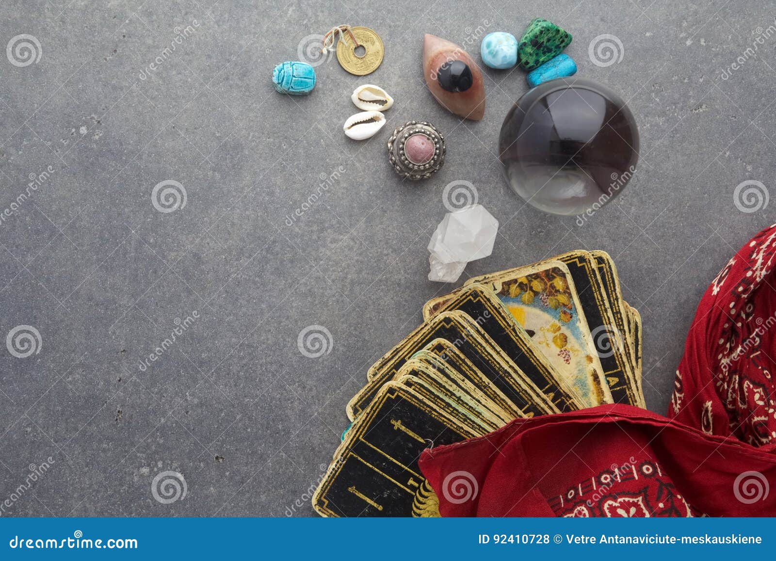 Composition Of Esoteric Objects, Used For Healing And Fortune-telling ...