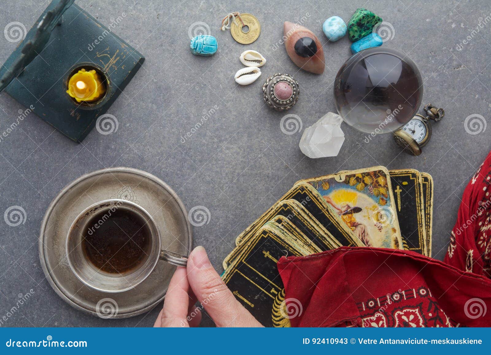 Composition Of Esoteric Objects, Used For Healing And Fortune-telling ...