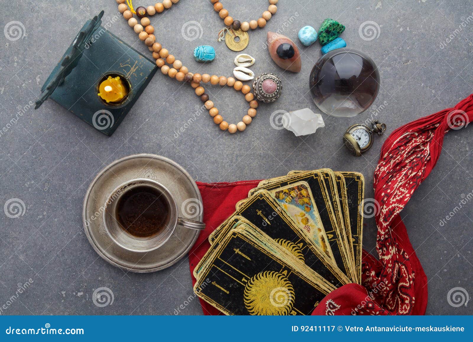 Composition of Esoteric Objects, Used for Healing and Fortune-telling ...