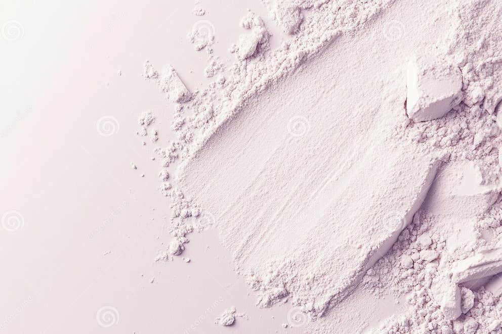 Soft Textured Loose Powder in Light Tones on a Clean Surface ...
