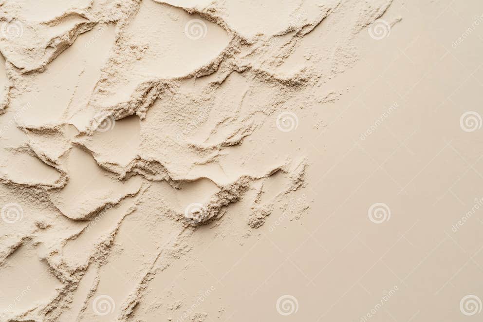 Minimalistic Matte Powdery Surface with Fine Texture in a Neutral Beige ...