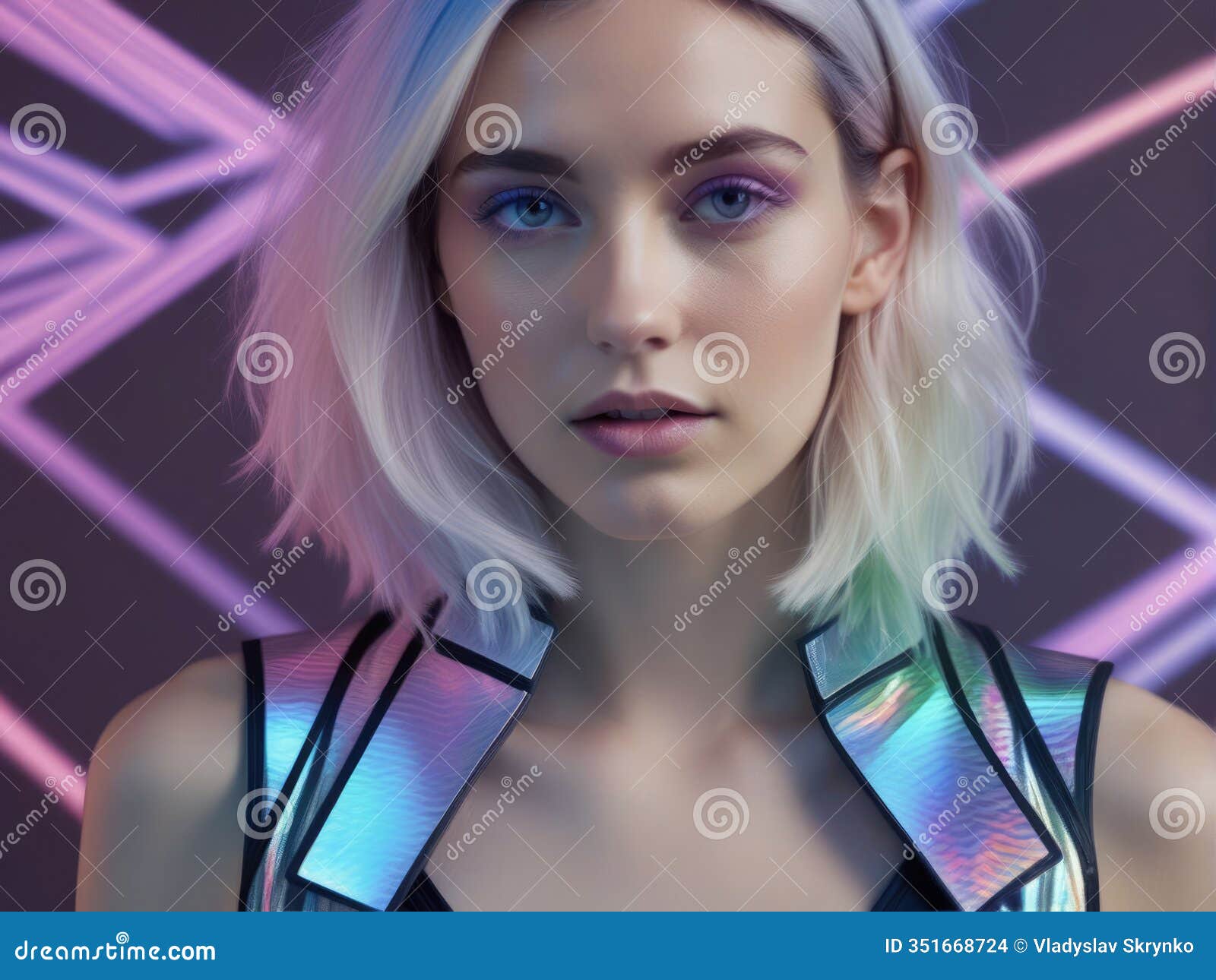 Glimmering Holographic Effects Showcase Futuristic Aesthetics with ...