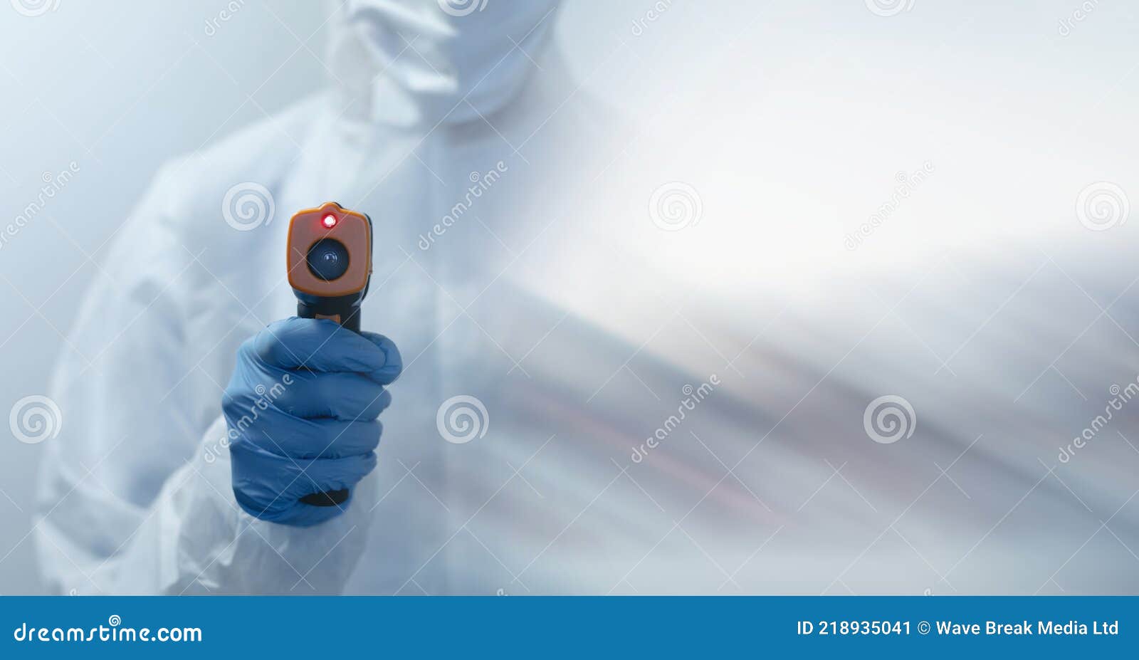 Composition of Female Scientist in Lab Using Thermometer with Motion ...