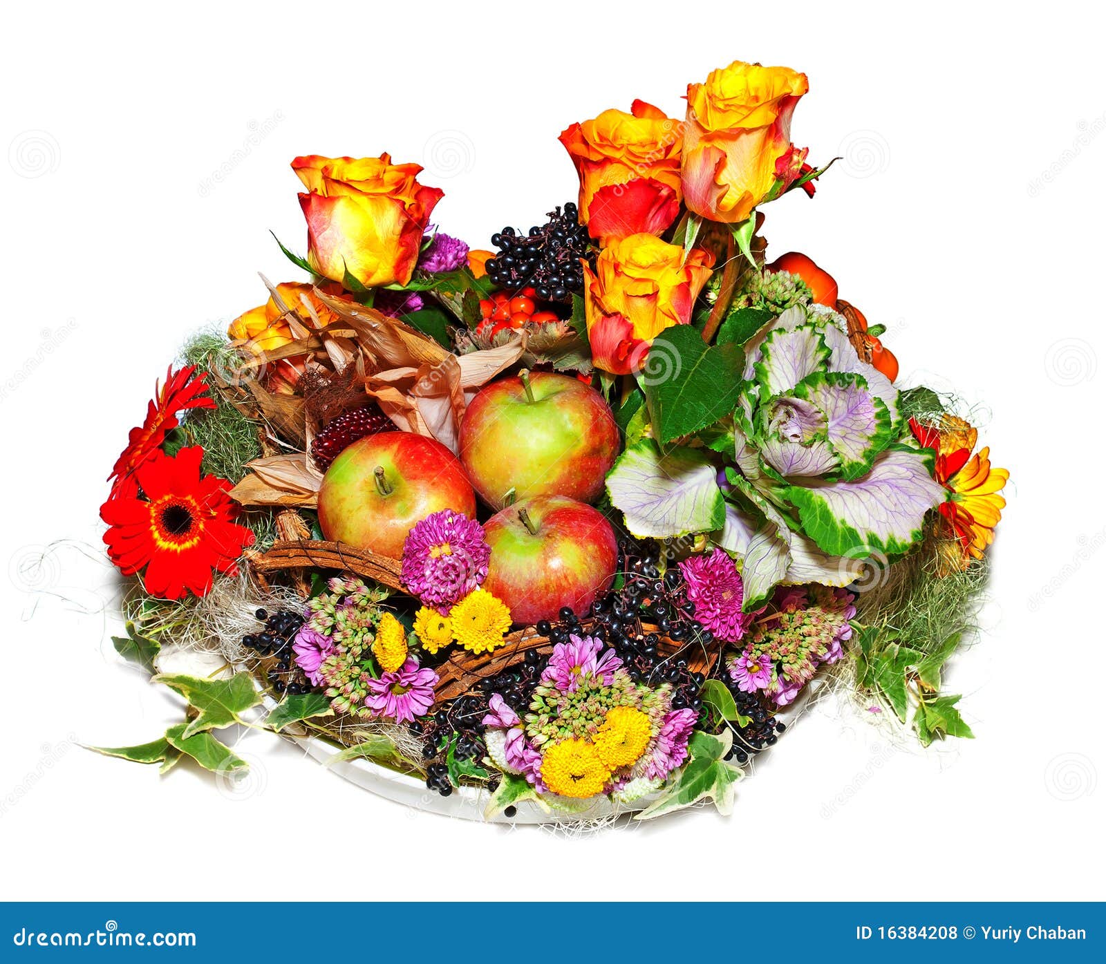 Composition Florale Automnale Photo stock - Image du oeillet ...