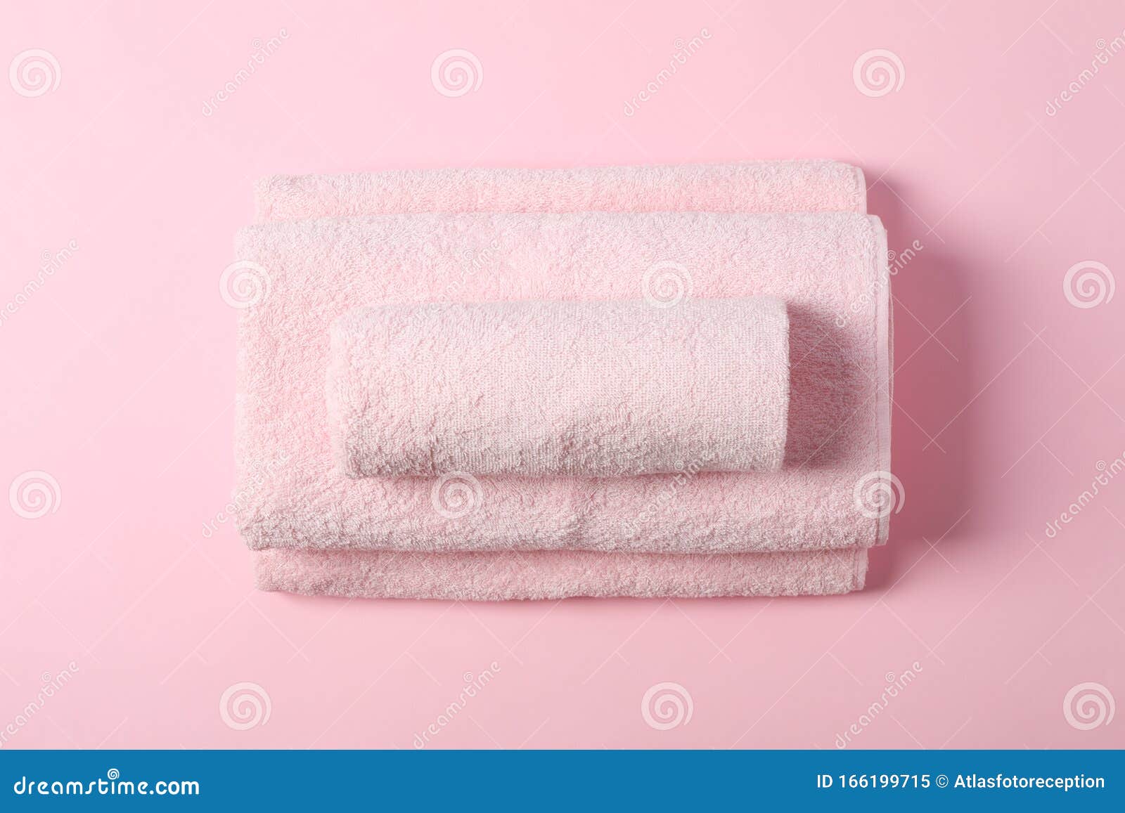 Composition With Folded Towels On Background Top View Stock Image Image Of Folded Template
