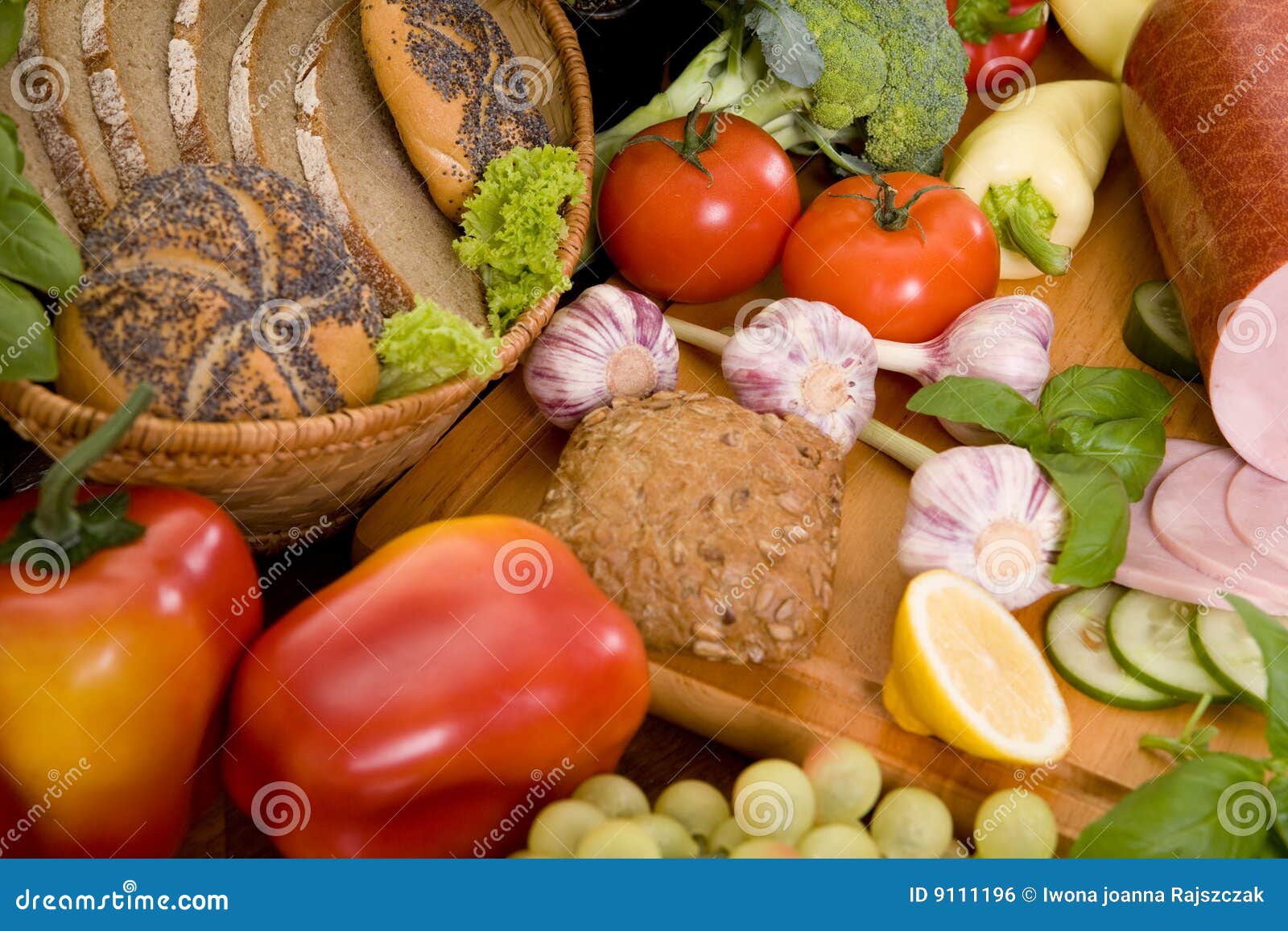 Composition of food stock photo. Image of colorful, pepper - 9111196