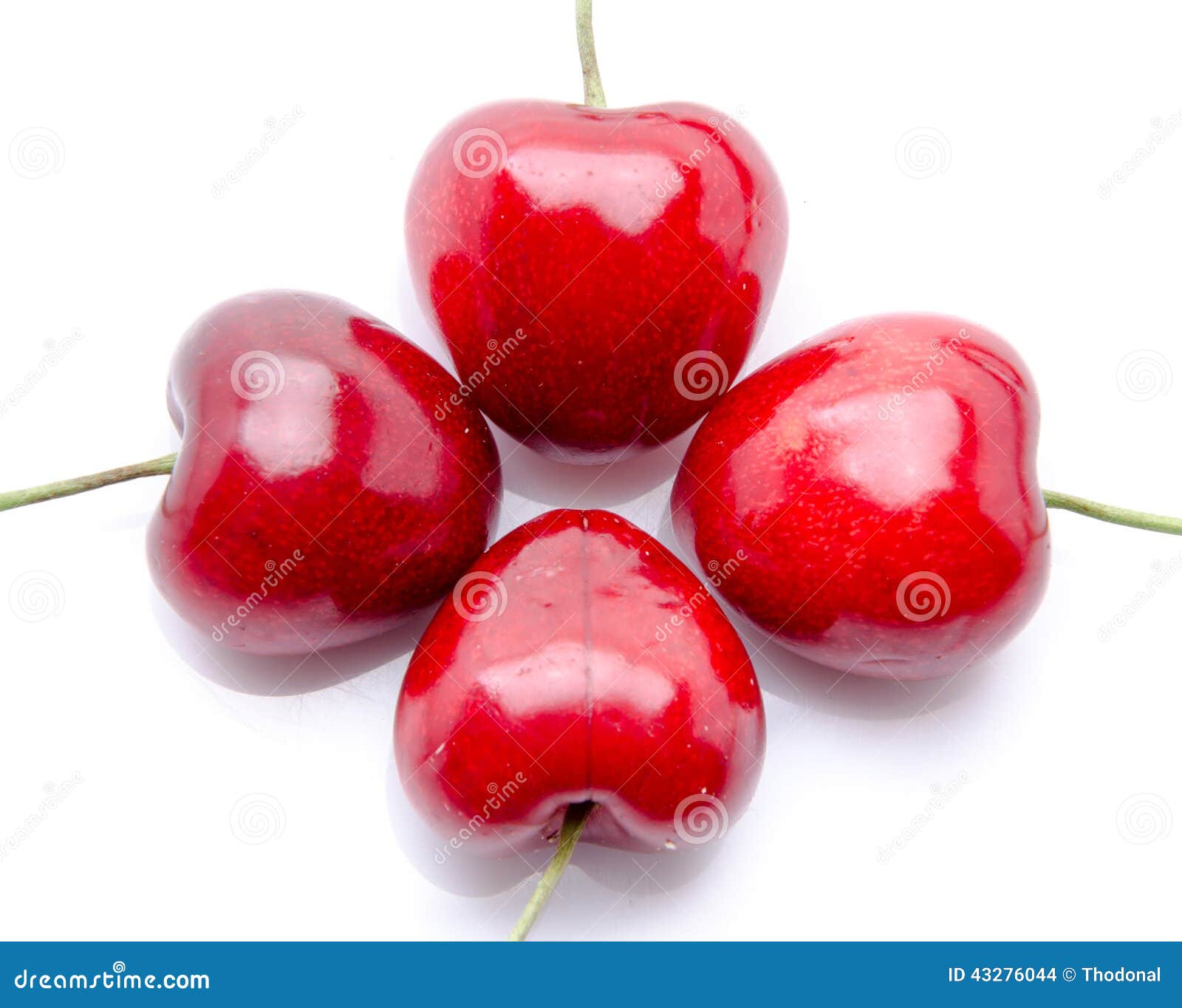 Composition with Four Cherries Stock Photo - Image of ingredient ...