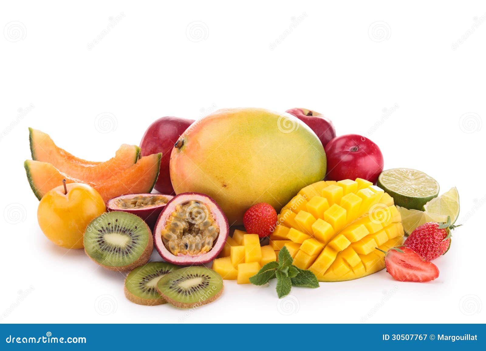 Composition of fruits stock image. Image of mango, collection - 30507767