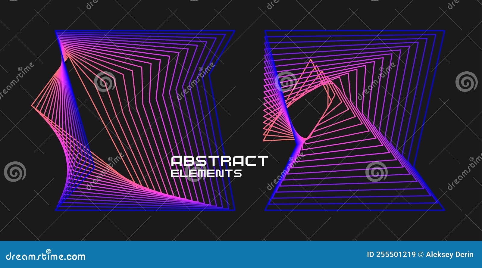 Composition with Geometric Shapes. Abstract Elements for Design Stock ...