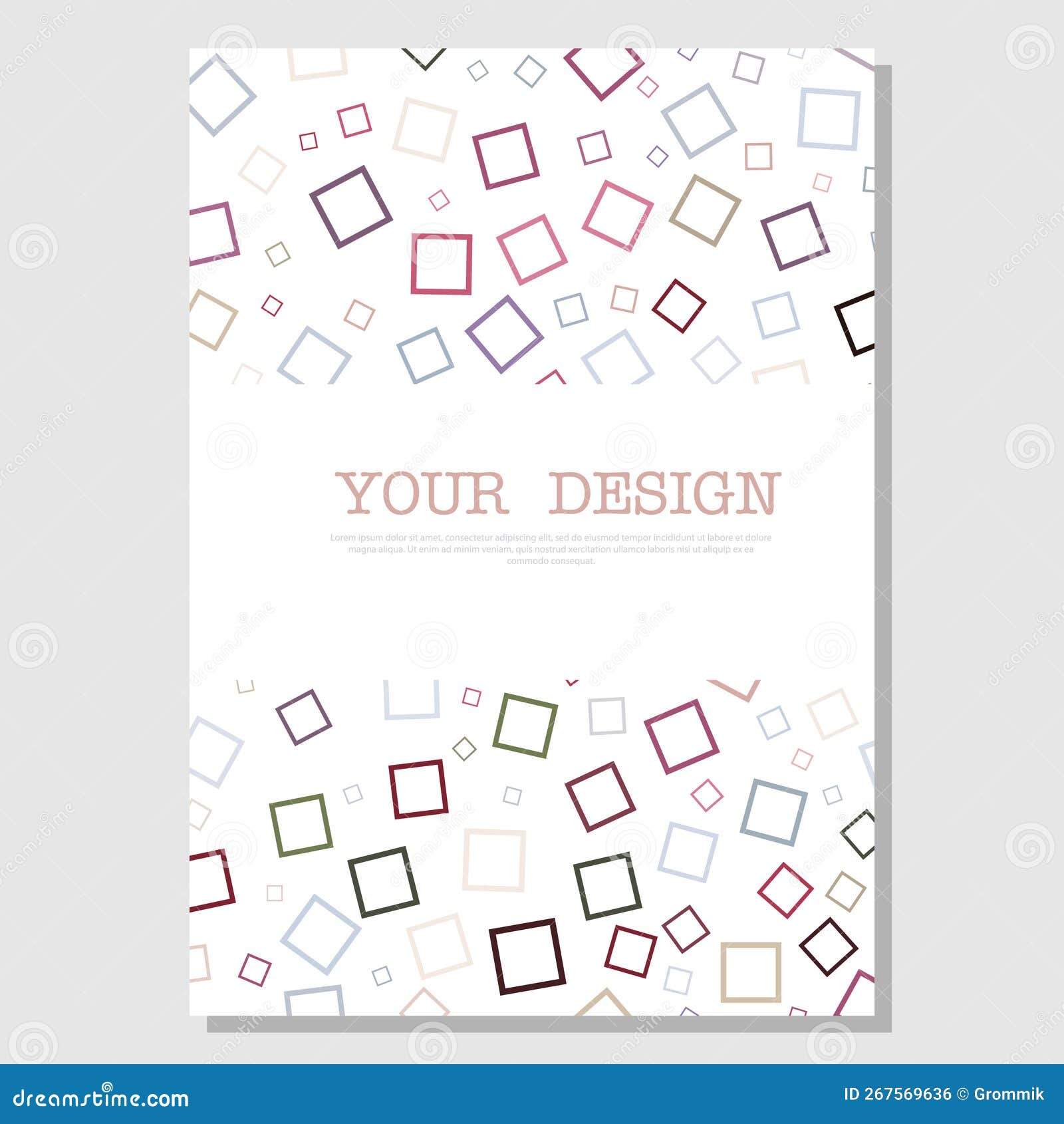 The Composition of Geometric Shapes. Layout for Creative Ideas for the ...