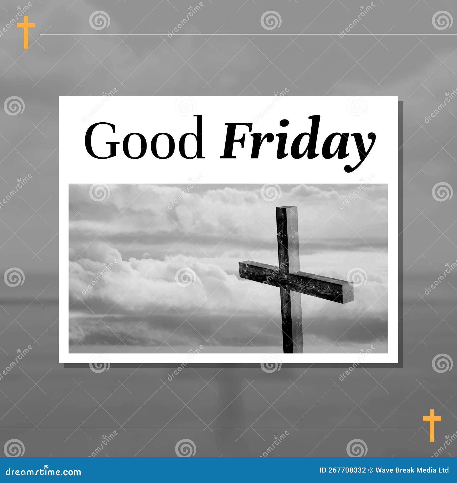 Composition Of Crucifix And Soldier Silhouette Saluting Over American