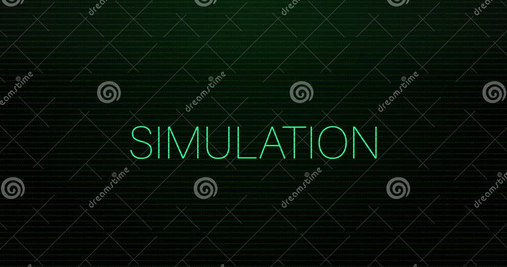 Composition of Green Simulation Text Over Green Stripes Stock ...