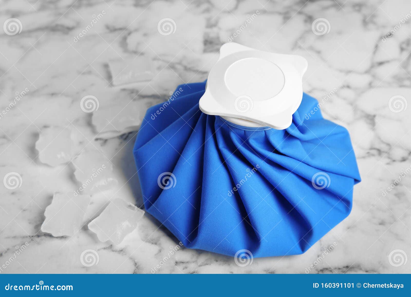 Composition with Ice Pack on Table Stock Image - Image of color, body ...