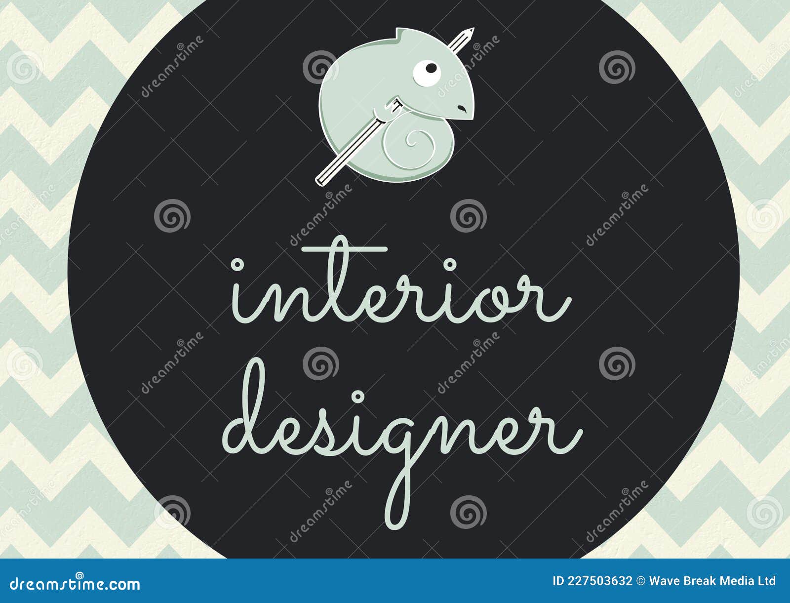 Composition of Interior Design Services Text on Green Background Stock ...