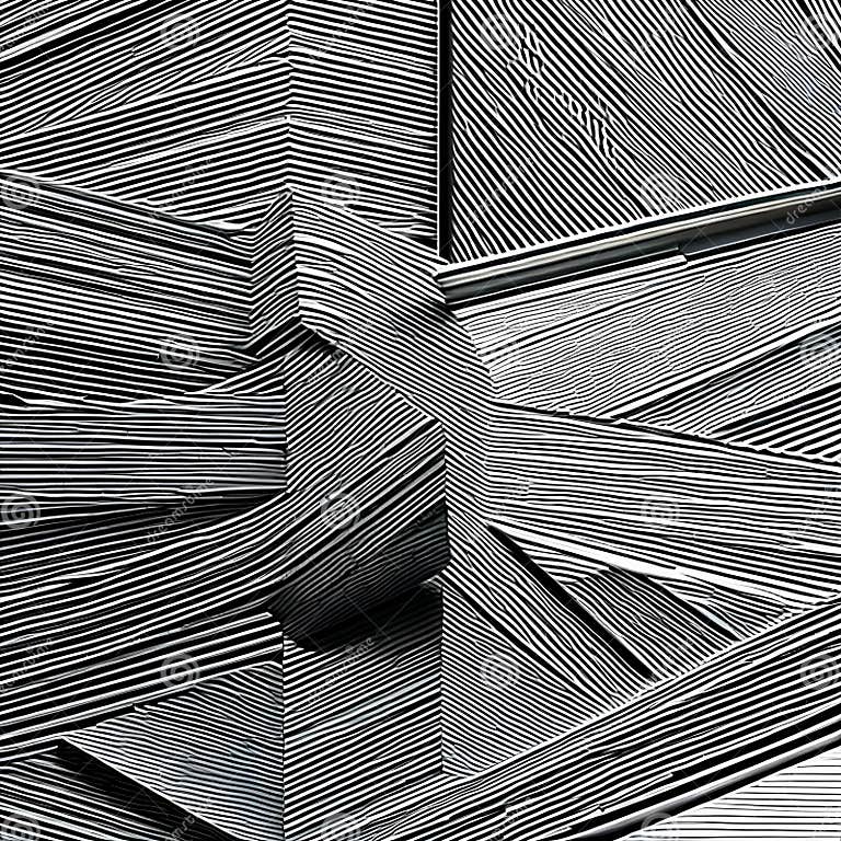 A Composition of Intersecting Lines and Shapes, with Dynamic Angles ...