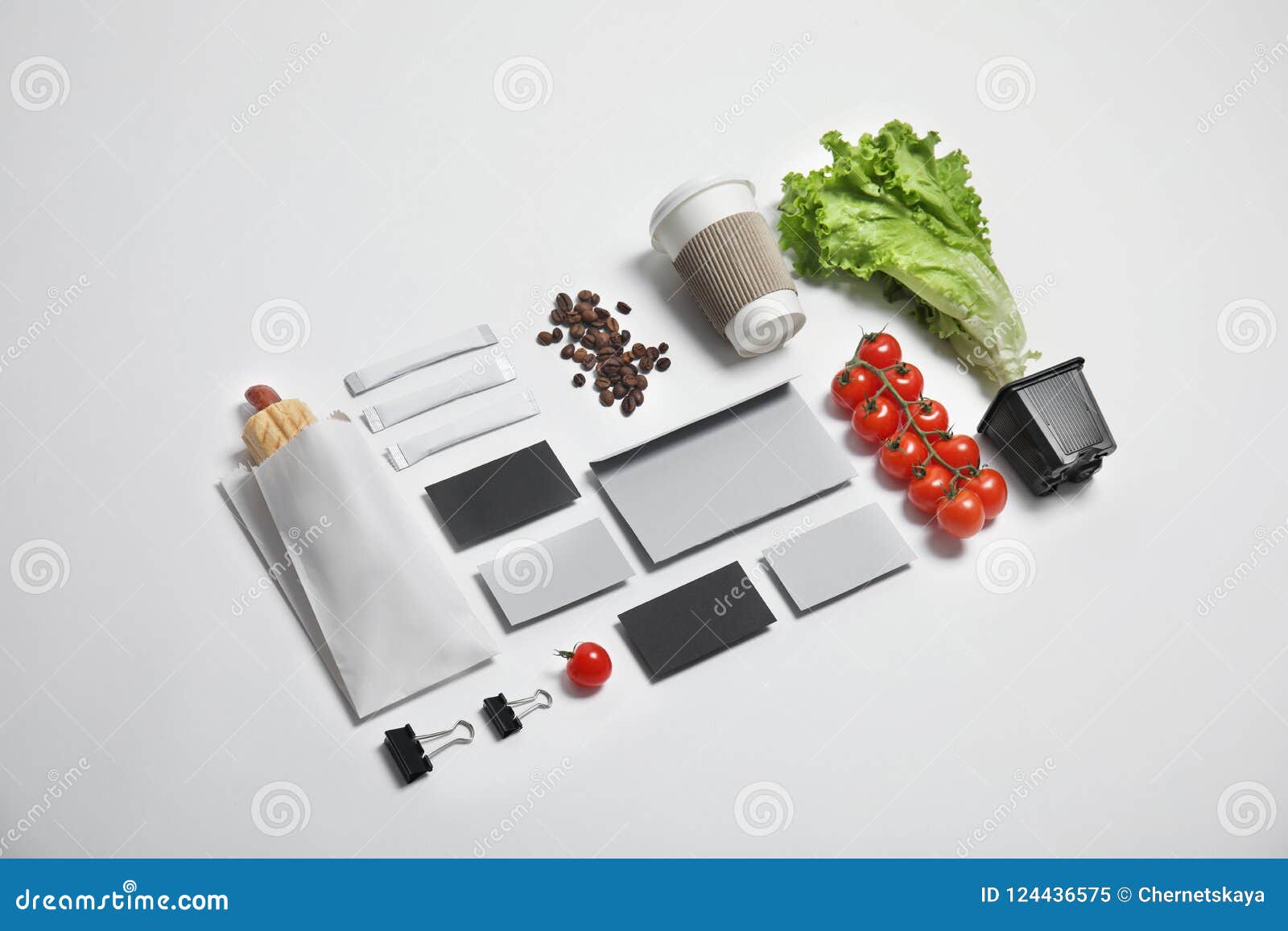 Composition with Items for Mock Up Design Stock Image - Image of color ...
