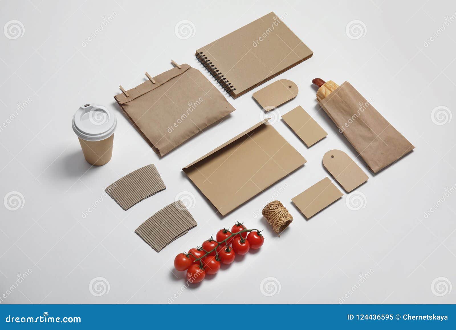 Composition with Items for Mock Up Design Stock Image - Image of ...