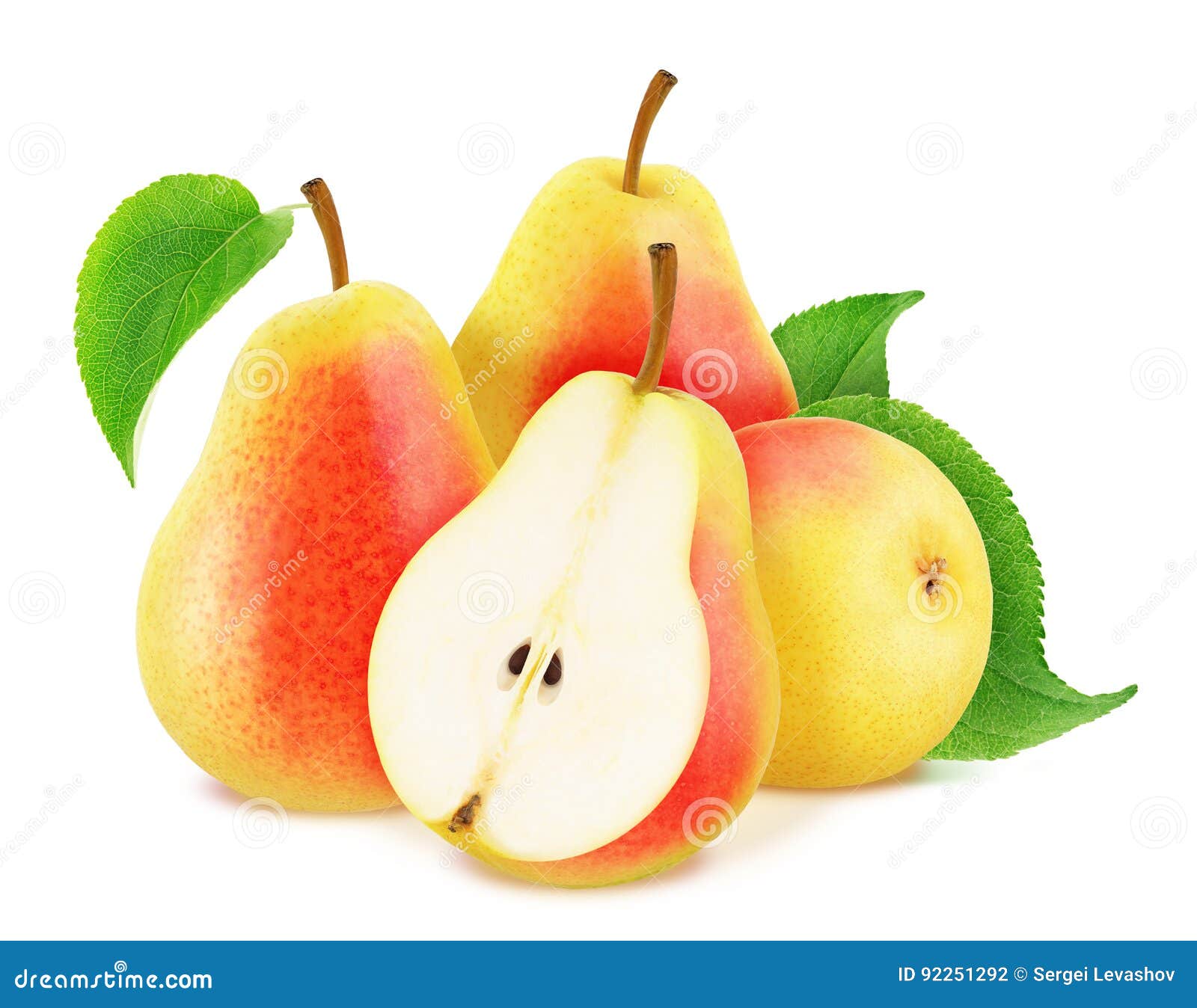 Composition with Juicy Pears Isolated Stock Photo - Image of market ...
