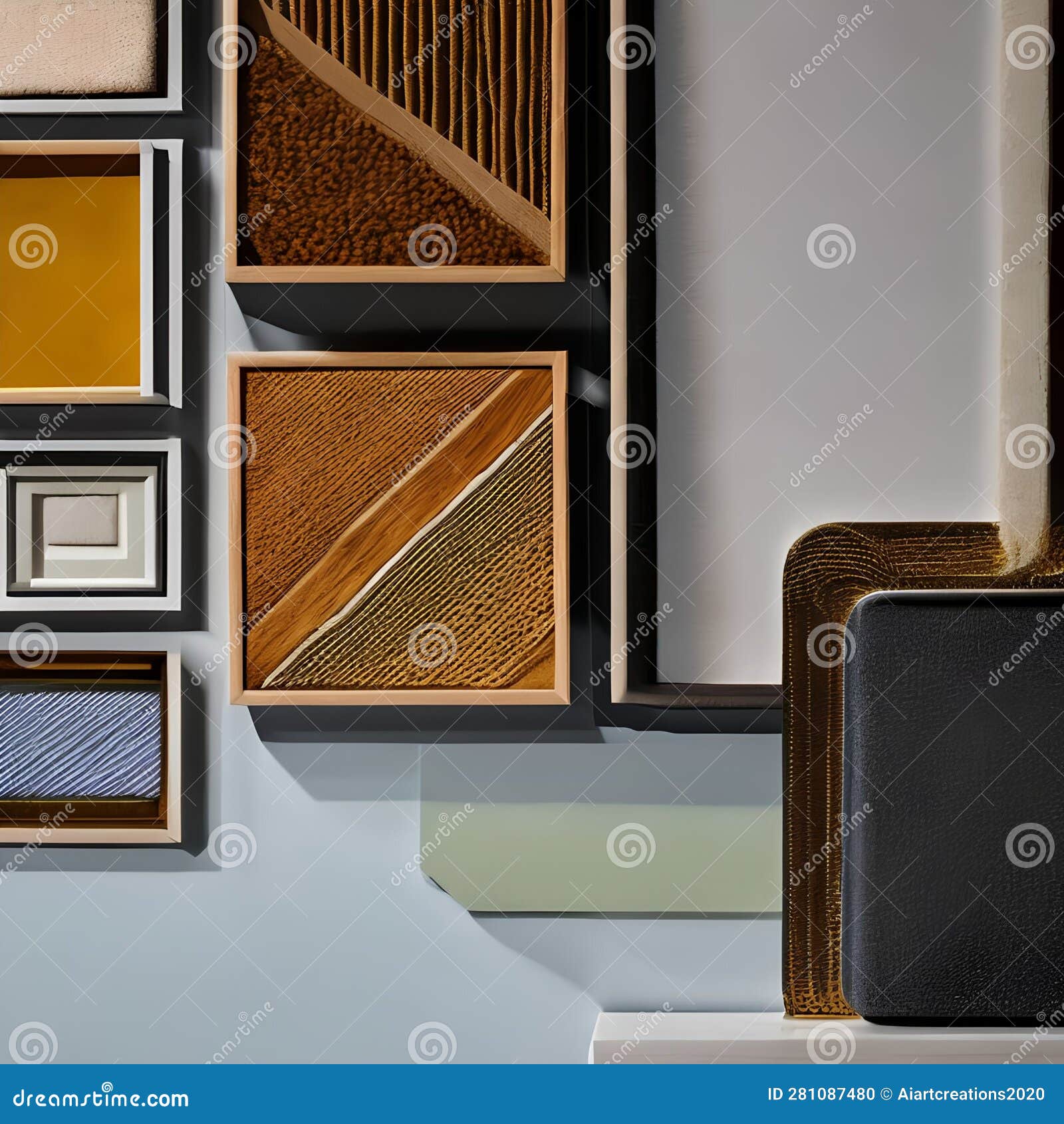 A Composition of Juxtaposed Elements, with Contrasting Textures, Shapes ...